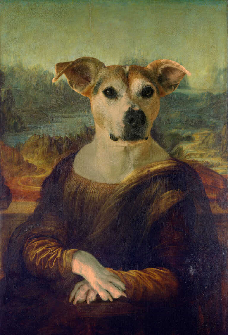 The Mona Lisa - Custom Pet Portrait - Fancy Pet Portraits